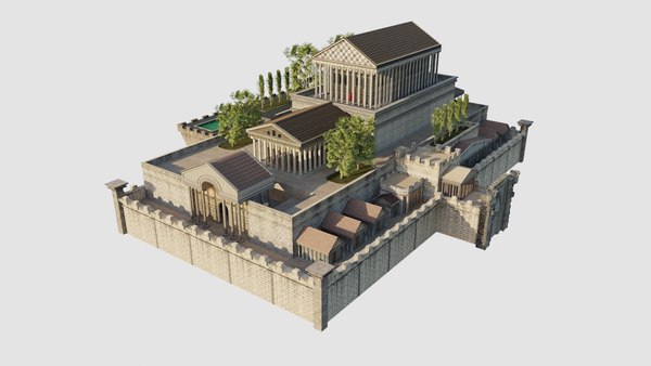 modelo 3d Antiguo castillo romano - TurboSquid 2186896