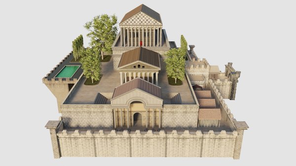 modelo 3d Antiguo castillo romano - TurboSquid 2186896