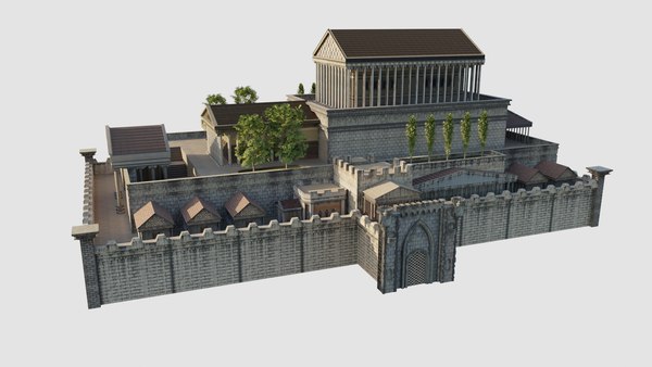 modelo 3d Antiguo castillo romano - TurboSquid 2186896