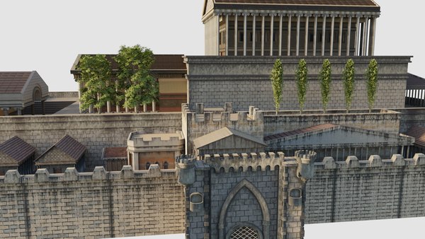modelo 3d Antiguo castillo romano - TurboSquid 2186896