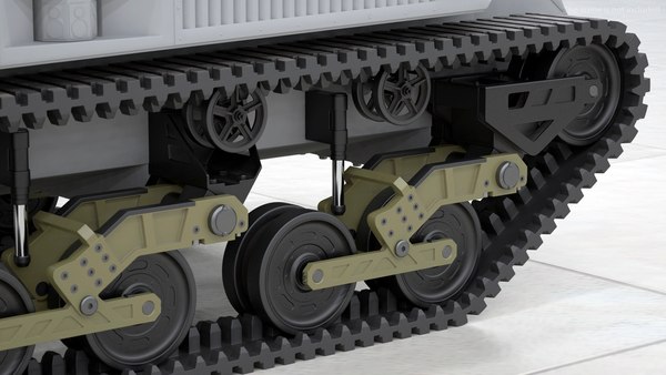 Light Tank Track 3D model - TurboSquid 1790692