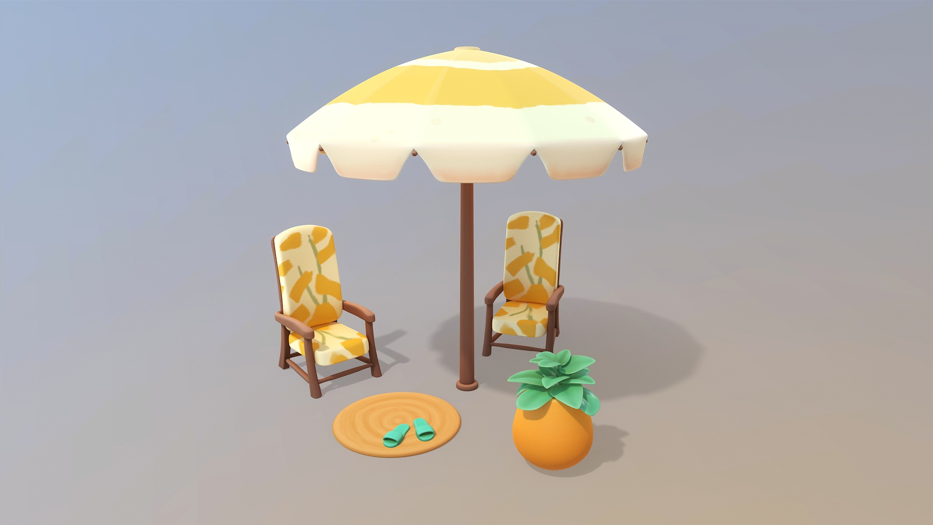 Summer Set 3D Model - TurboSquid 2065194