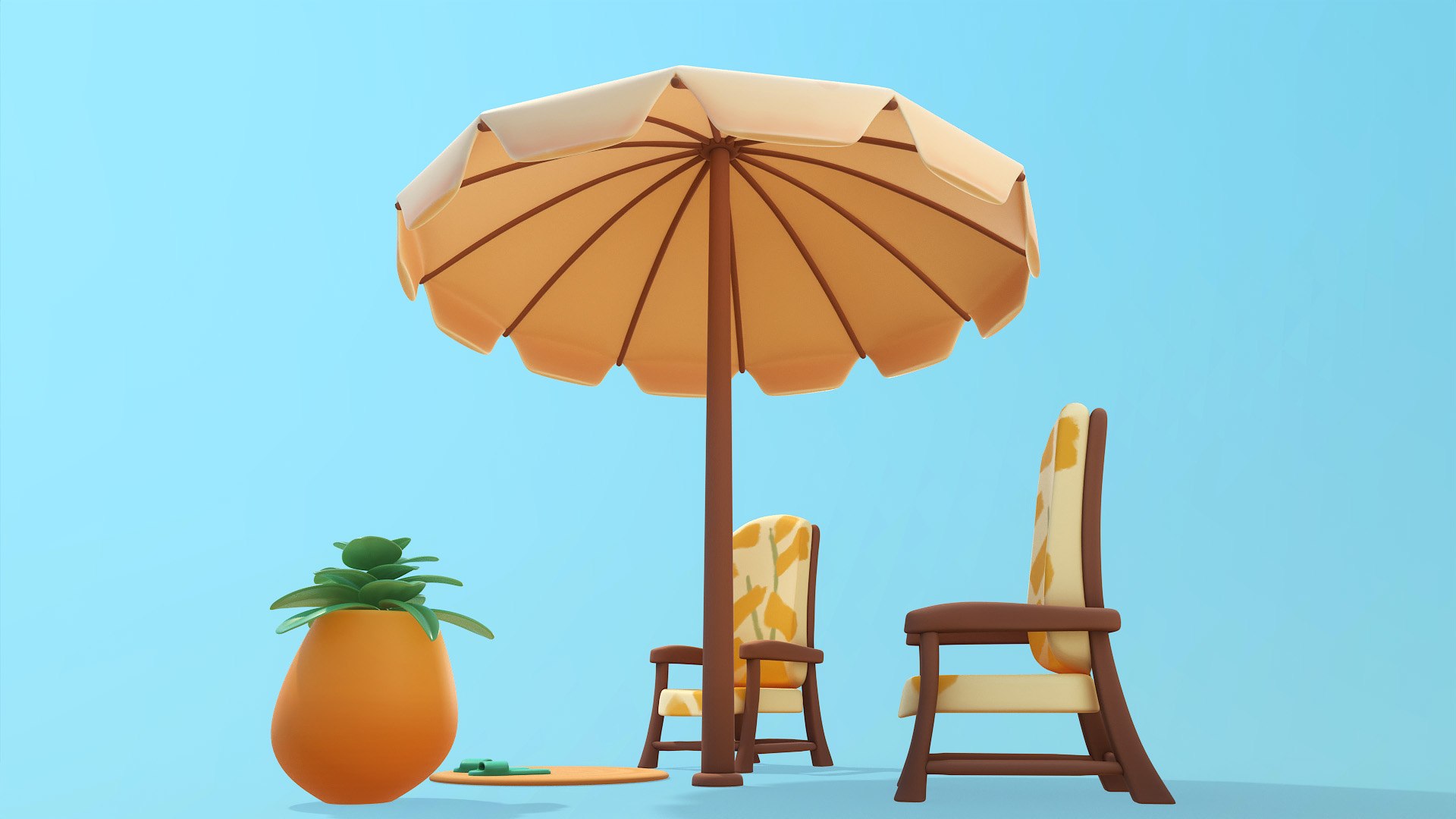 Summer Set 3D Model - TurboSquid 2065194