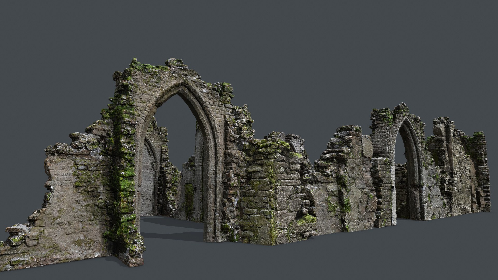 3D Ruin Gate - TurboSquid 2348976