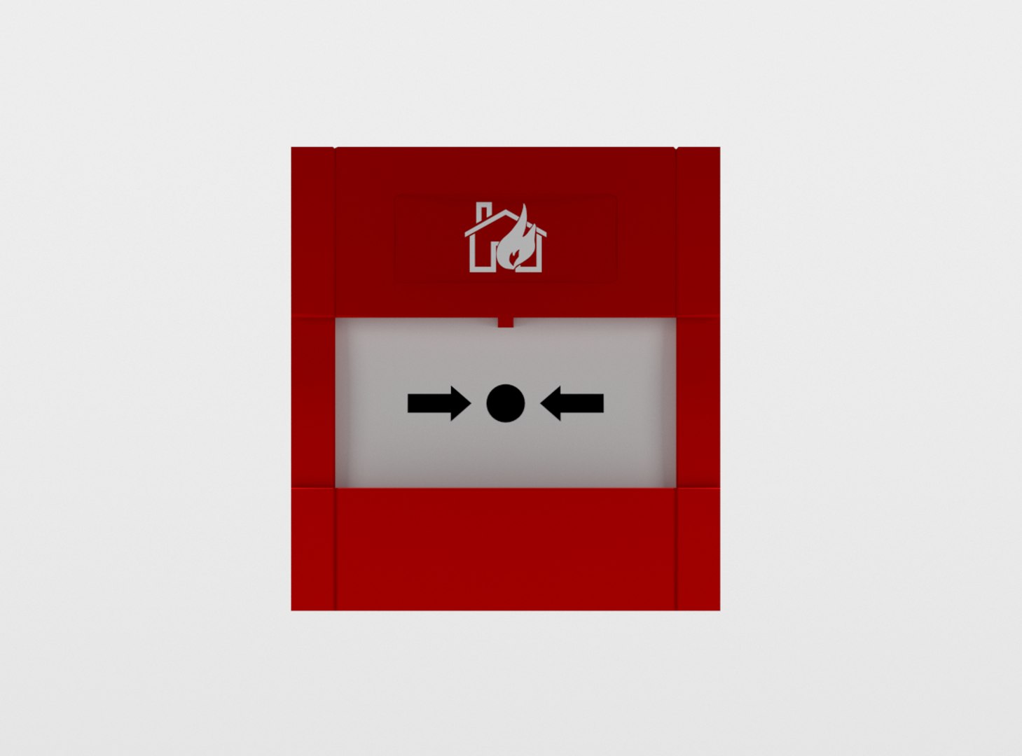 Alarm Point Red 3d Blend