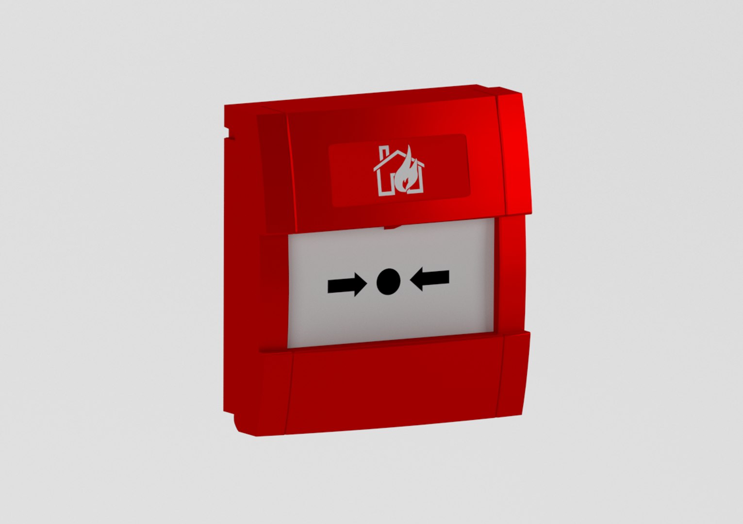 Alarm Point Red 3d Blend