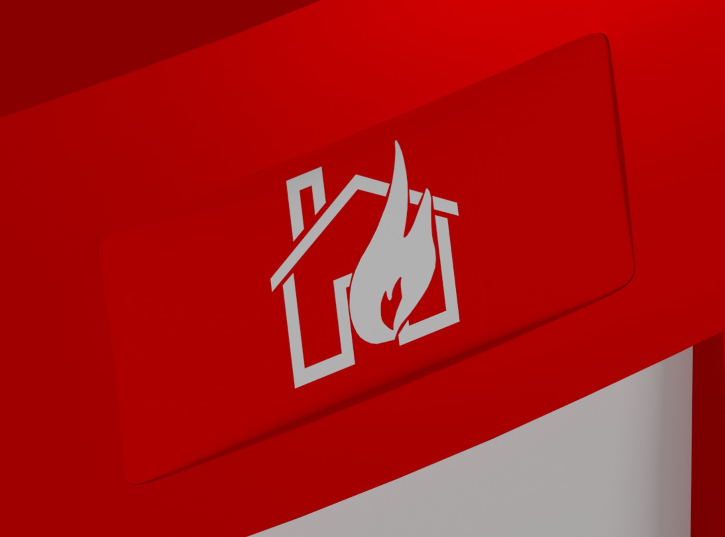 Alarm Point Red 3d Blend