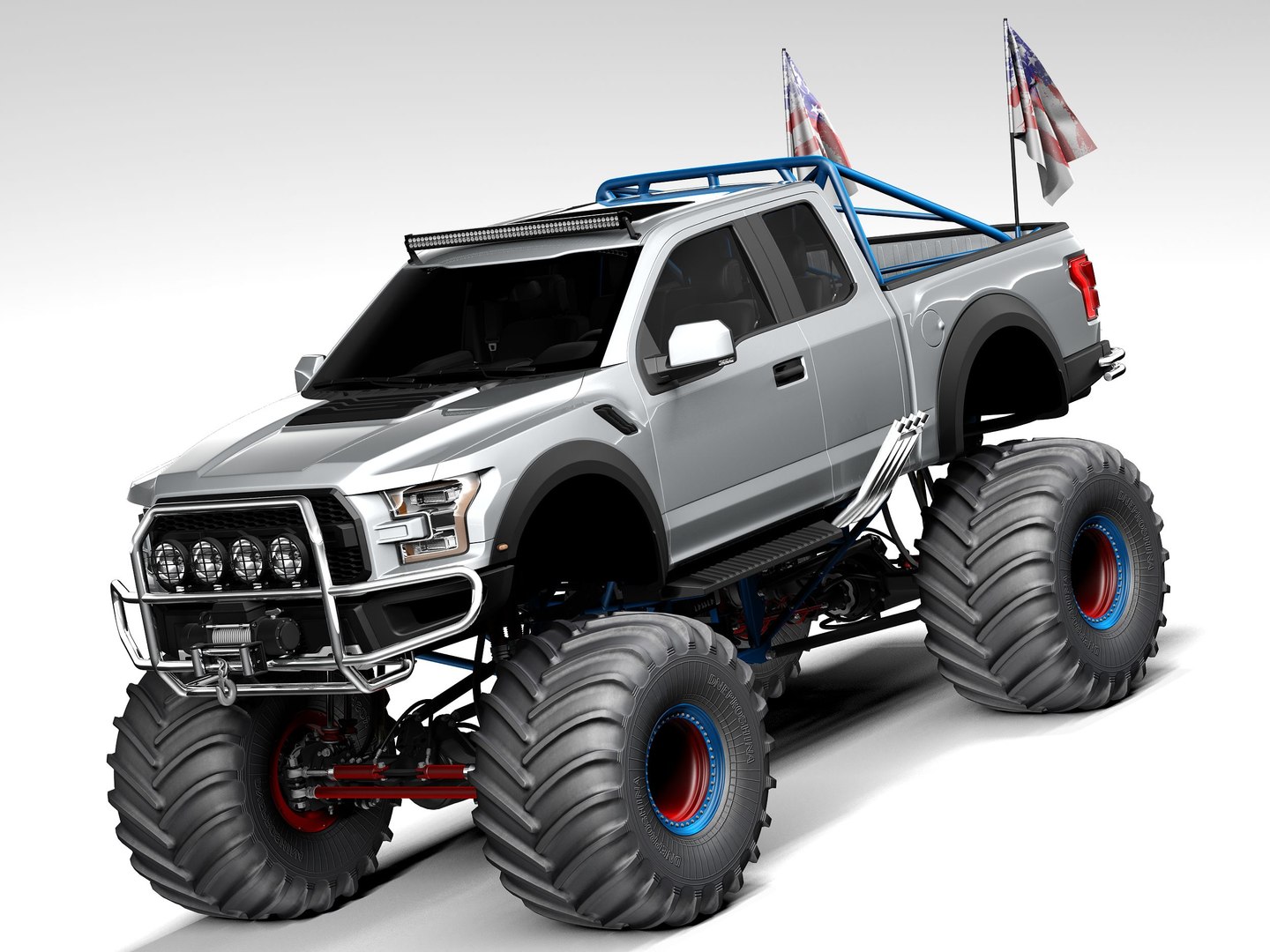 Ford Raptor Monster Truck 2019 3D - TurboSquid 2224233