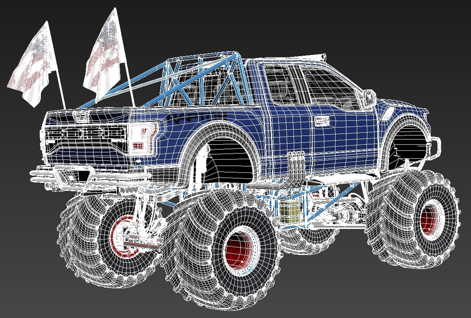 Ford Raptor Monster Truck 2019 3D - TurboSquid 2224233