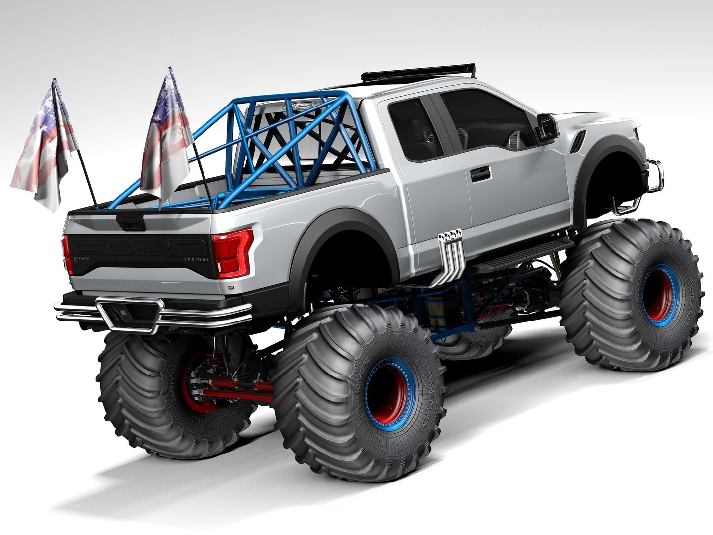 Ford Raptor Monster Truck 2019 3D - TurboSquid 2224233
