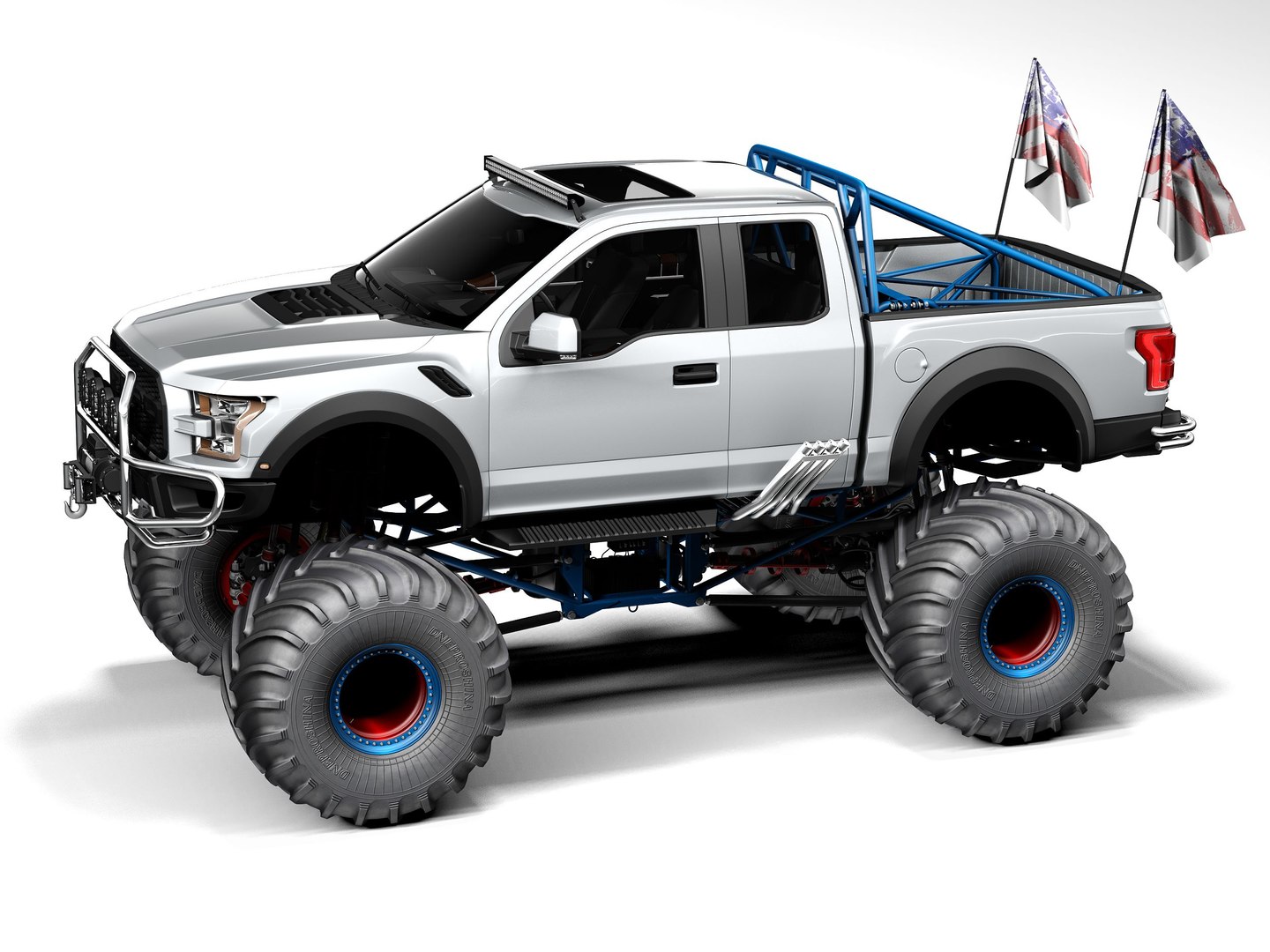 Ford Raptor Monster Truck 2019 3D - TurboSquid 2224233
