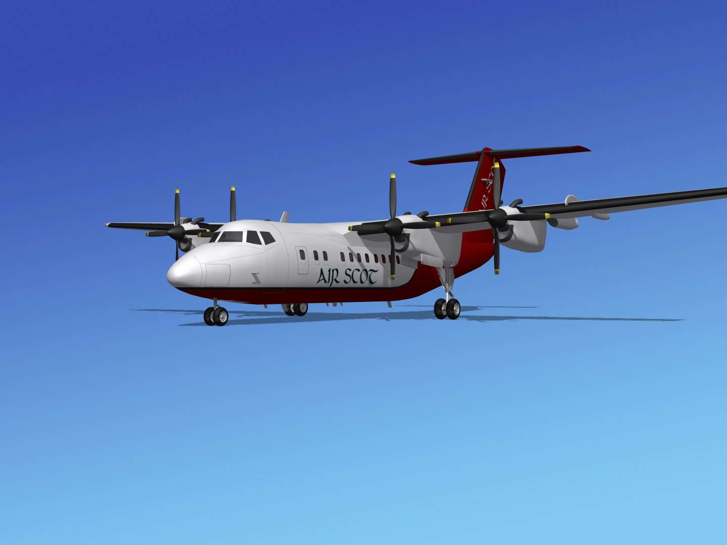 Dhc-7-200 Air 3d Model