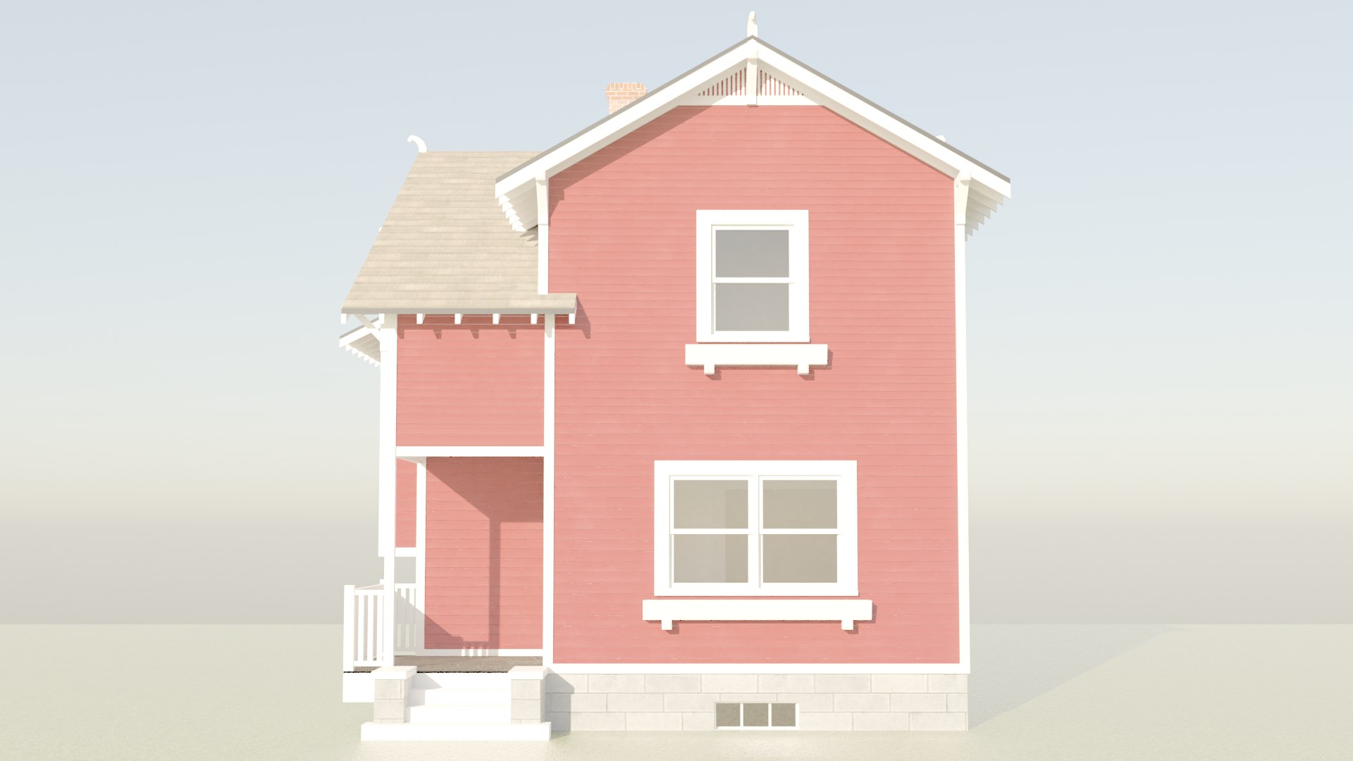 3D Model Arts Crafts Style Kit House - TurboSquid 1836836