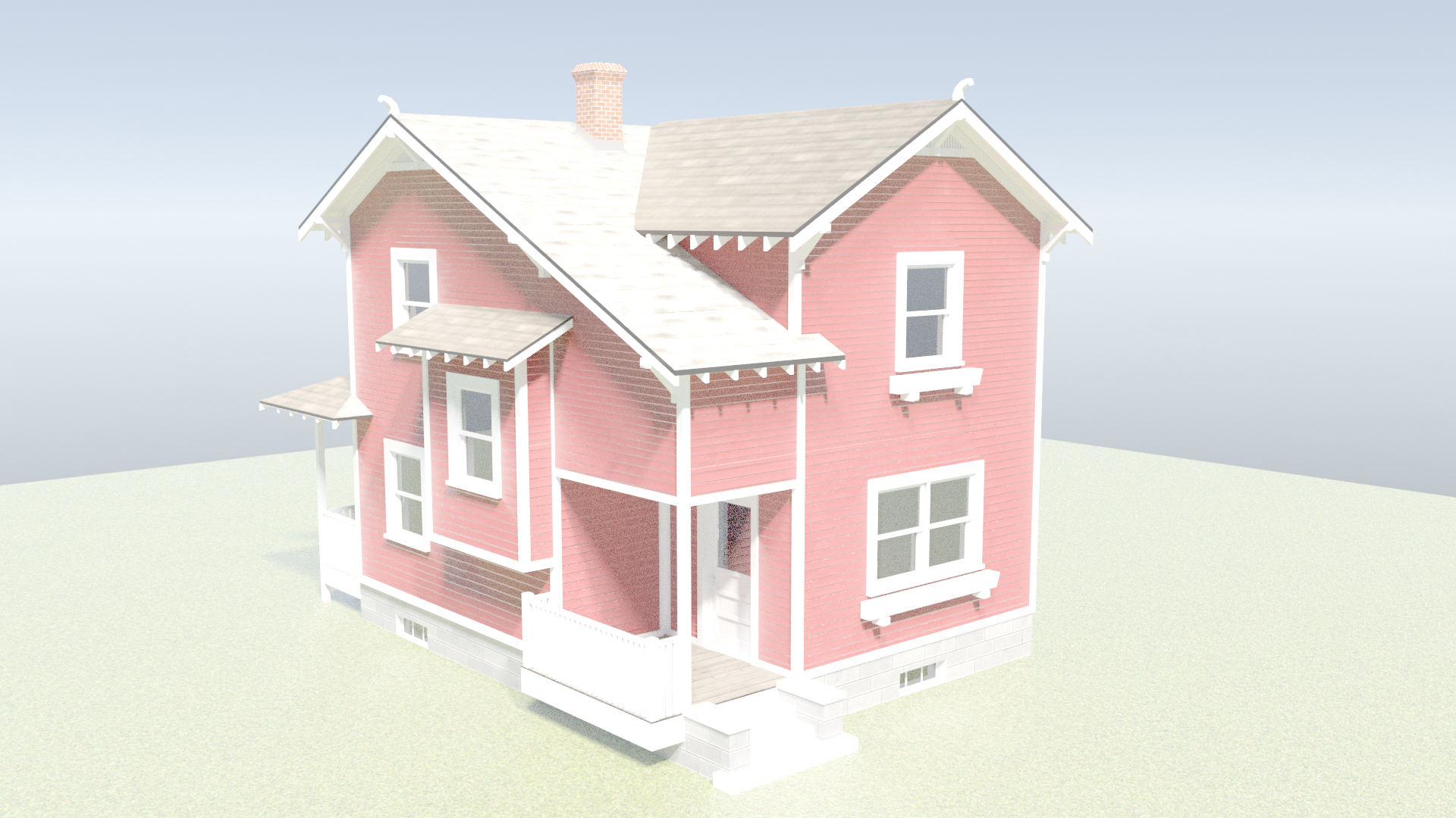 3D Model Arts Crafts Style Kit House - TurboSquid 1836836
