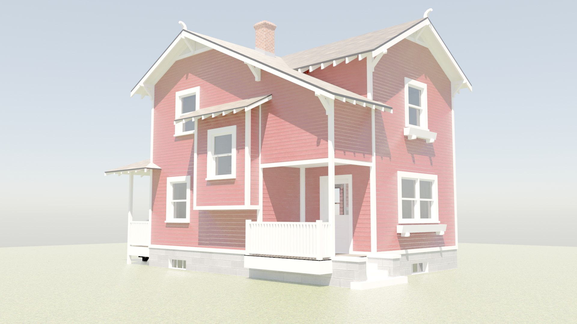 3D Model Arts Crafts Style Kit House - TurboSquid 1836836