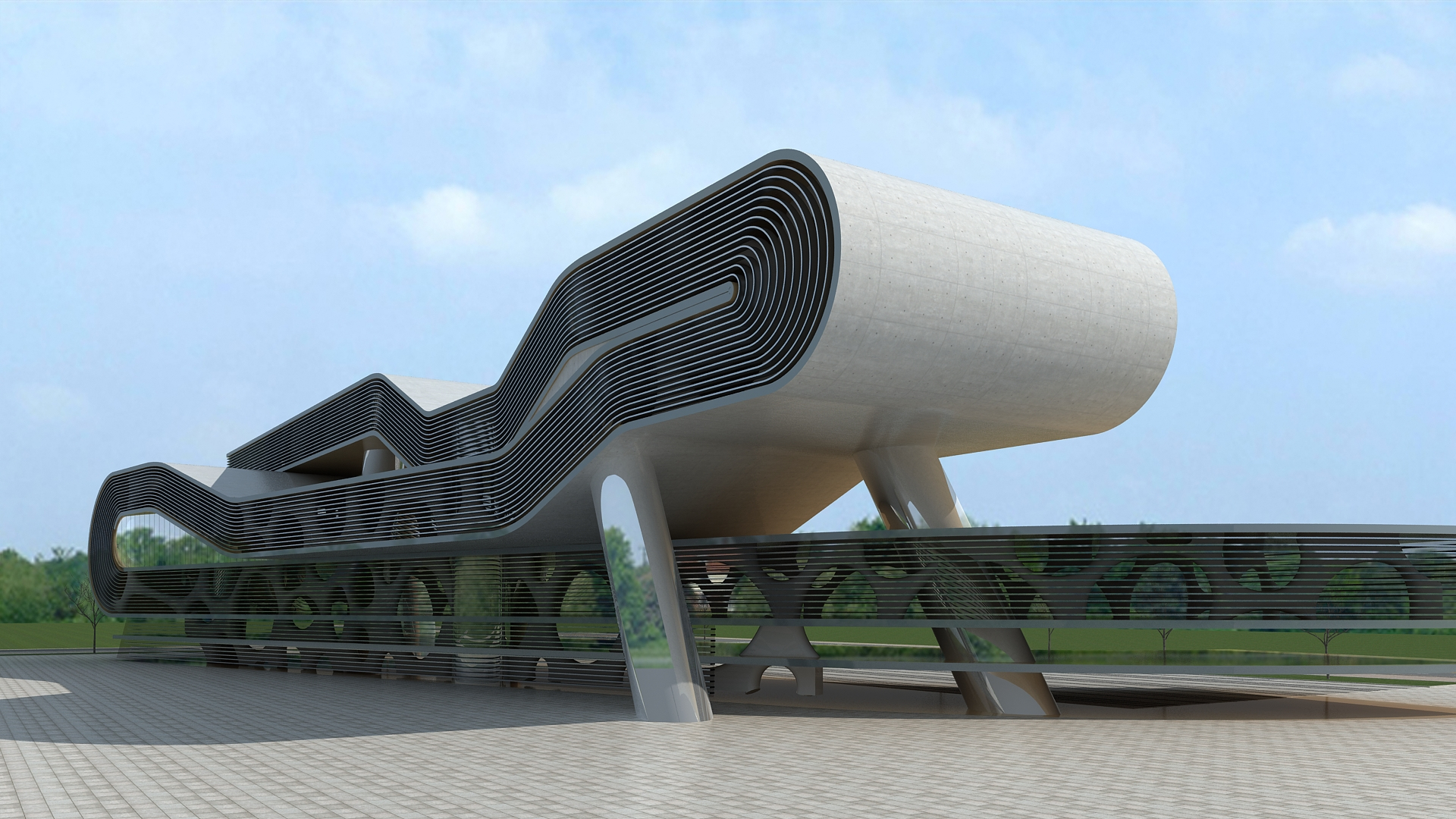 Modernes Gebäude 24 3D-Modell - TurboSquid 1698774
