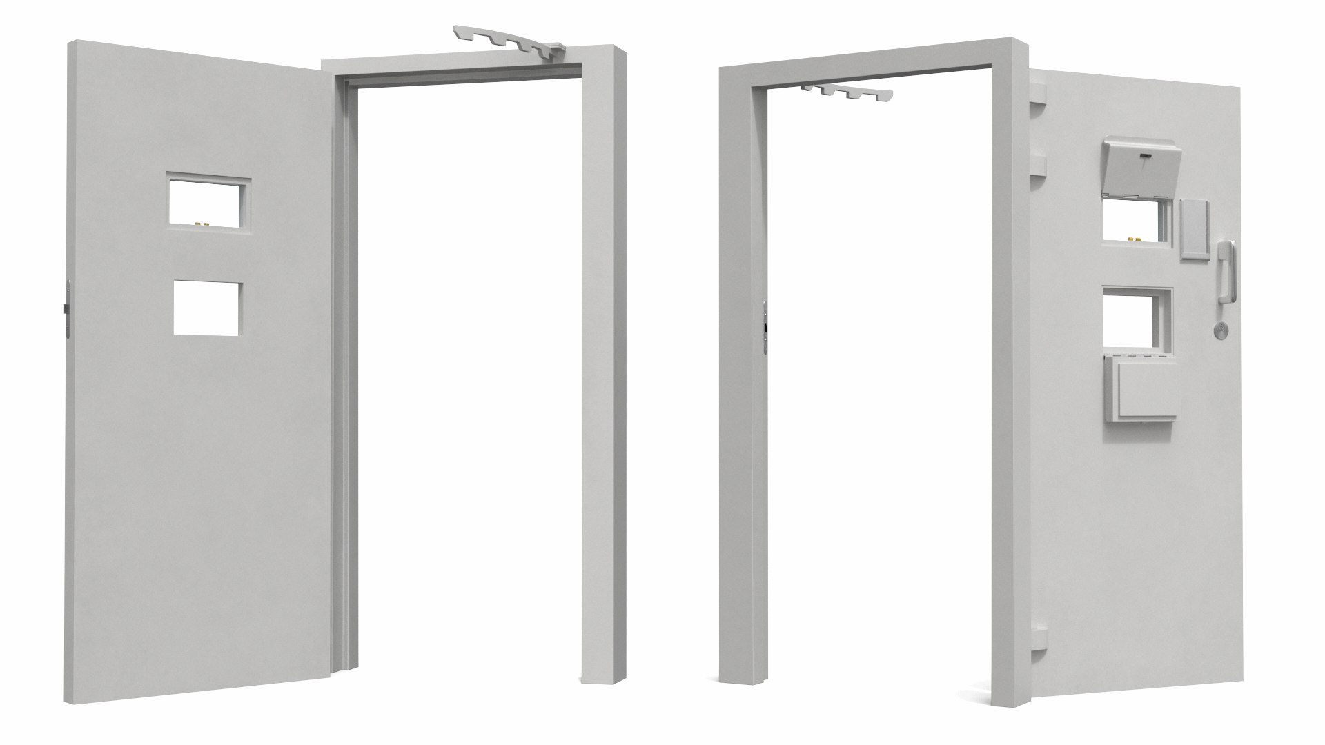 3D Correctional Facility Cell Door - TurboSquid 2517005