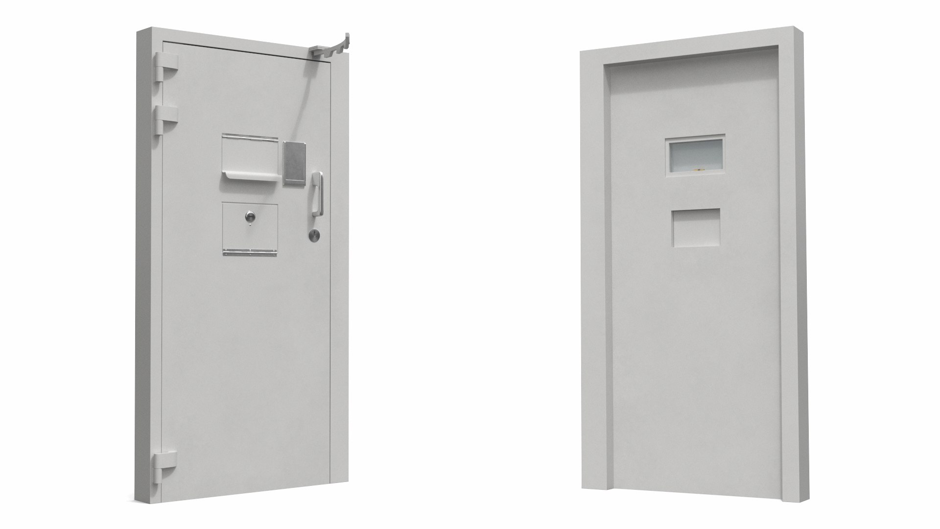 3D Correctional Facility Cell Door - TurboSquid 2517005