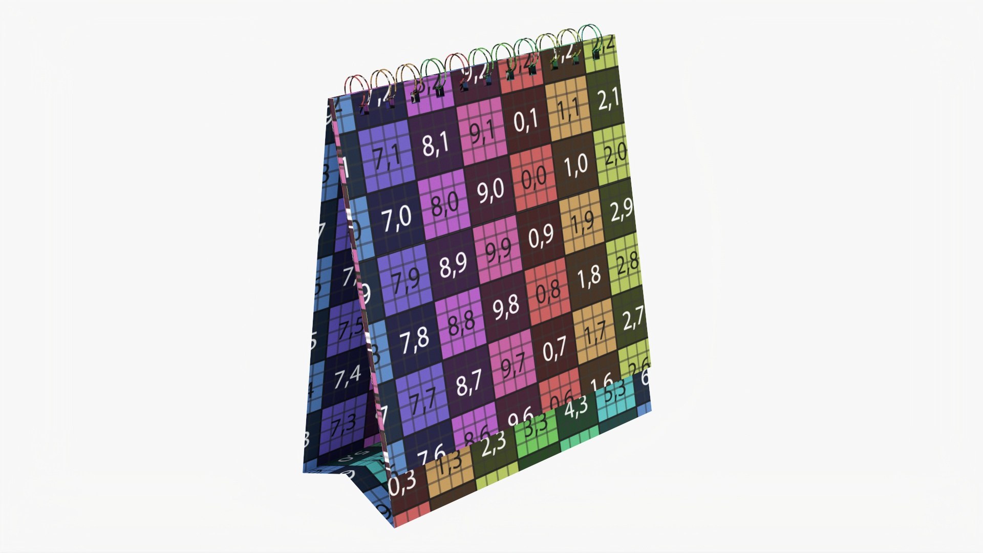 Desk Flip-top Calendar Mockup 02 3D Model - TurboSquid 1766348