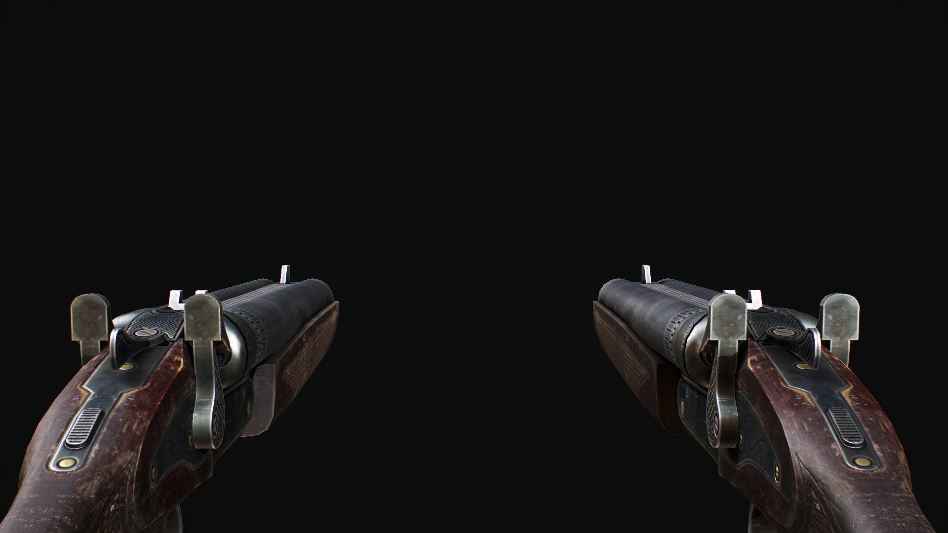 3D Double Barrel Shotgun - PBR Game Ready Low-poly - TurboSquid 2041223