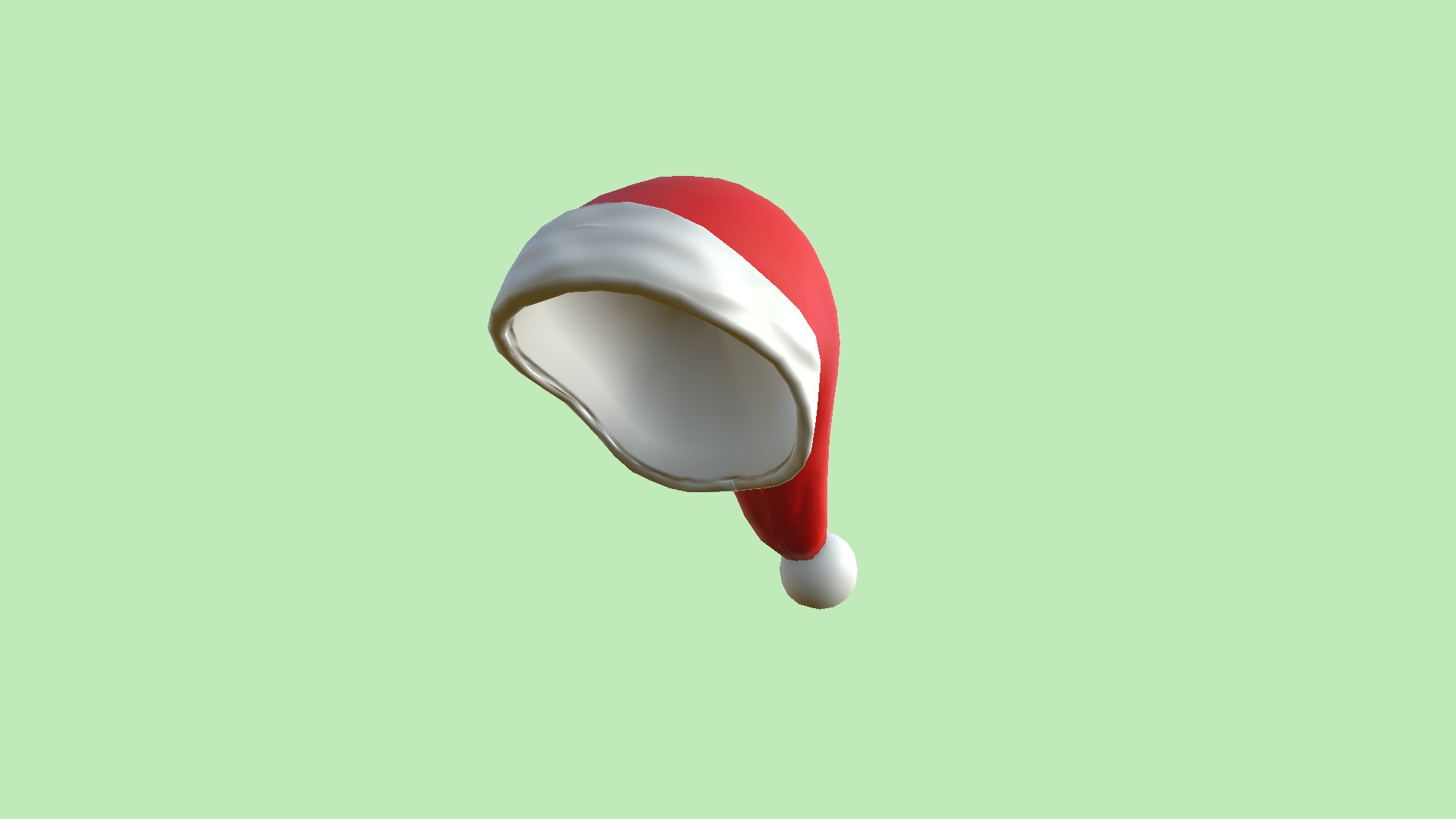 Santa Claus Hat 07 Red Cartoon - Character Design Fashion 3D model ...