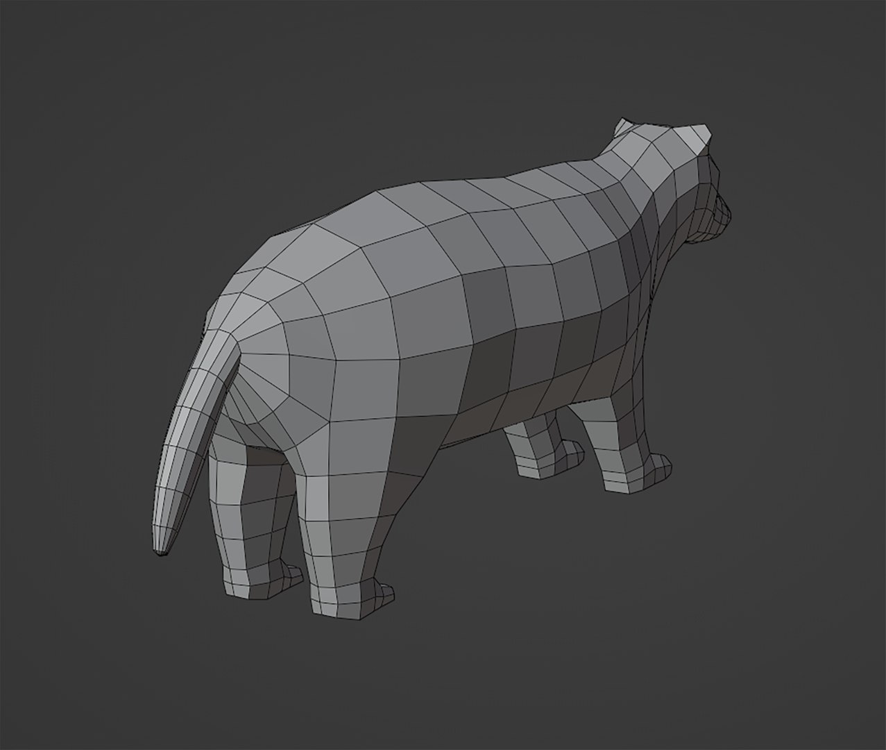 Stylized Lowpoly BADGER 3D - TurboSquid 2121657