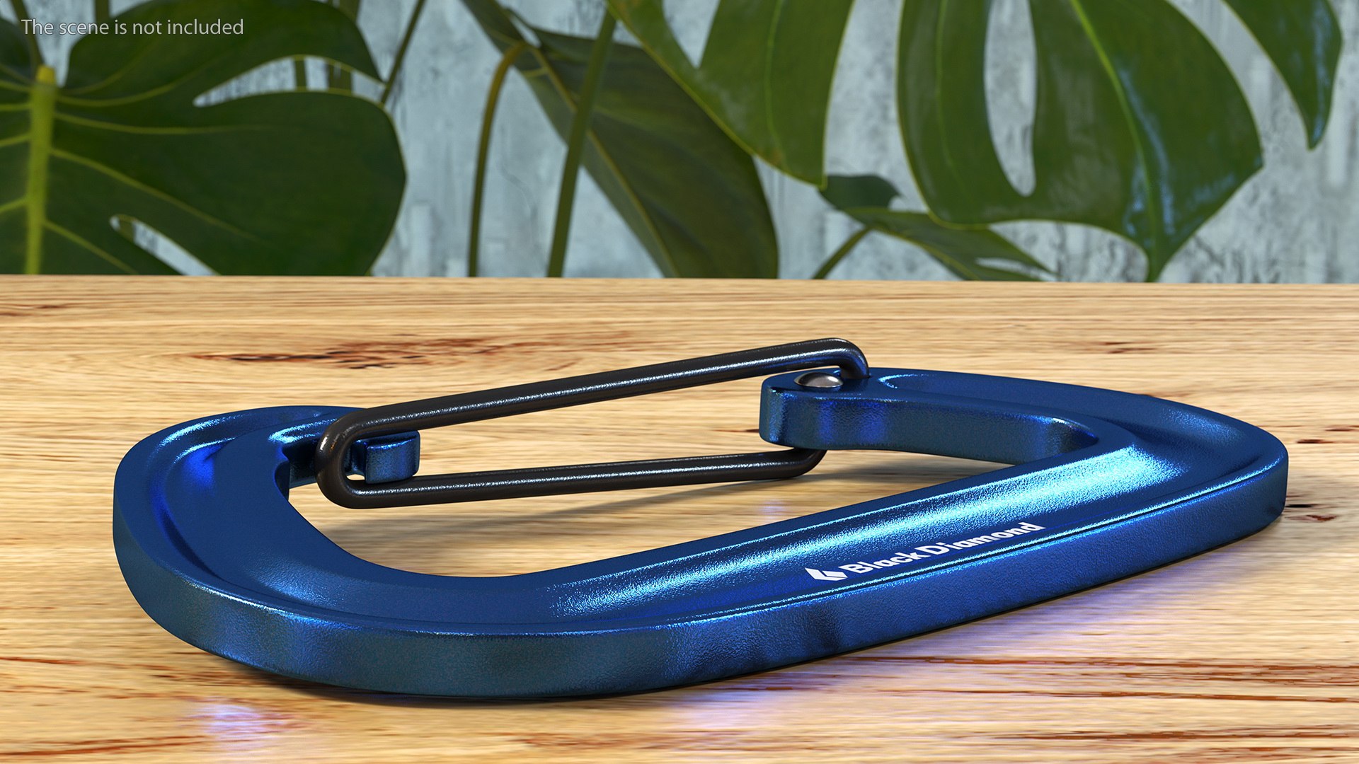 Black Diamond MiniWire Carabiner Closed Blue 3D - TurboSquid 1836541