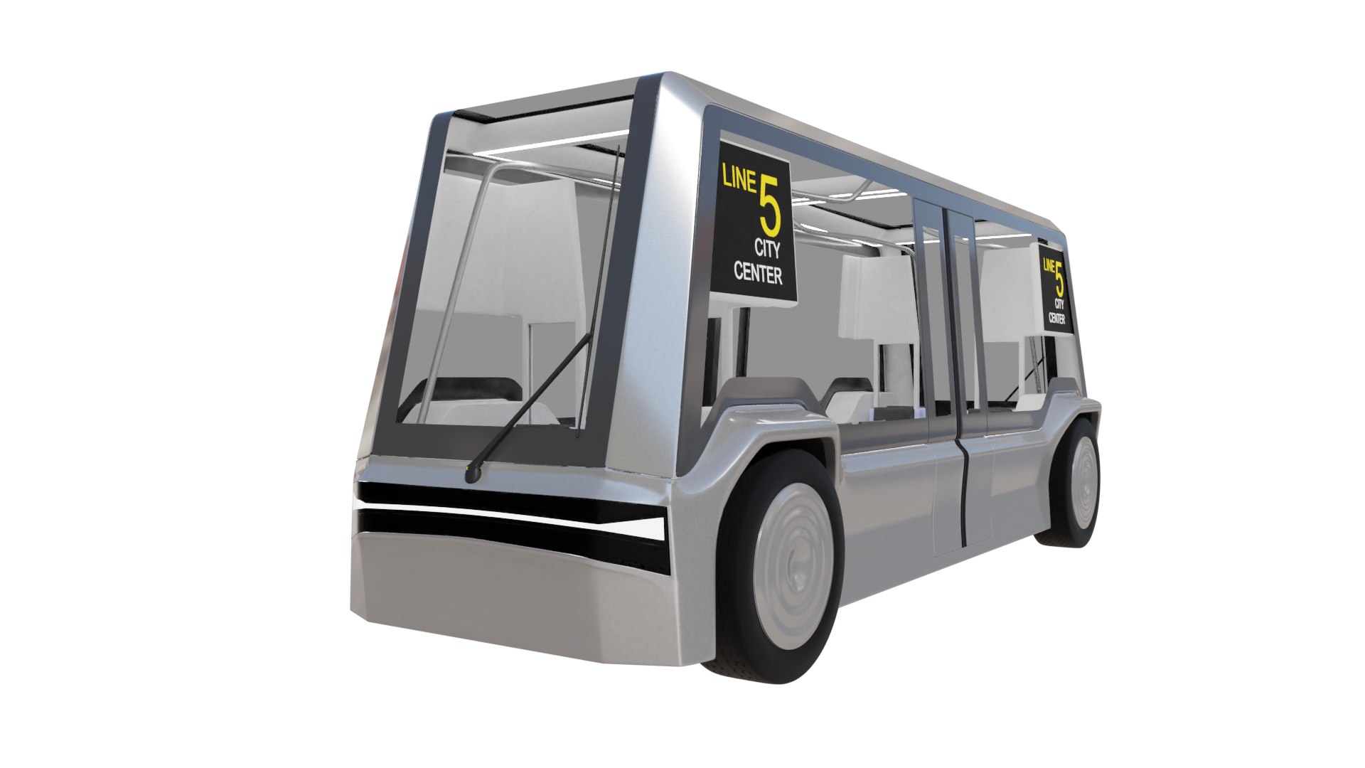 3D self-driving sci-fi bus pbr - TurboSquid 1646182