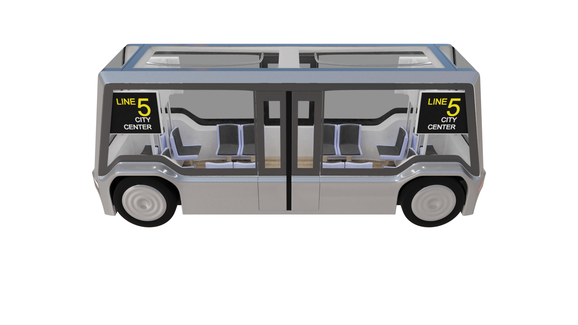 3D self-driving sci-fi bus pbr - TurboSquid 1646182