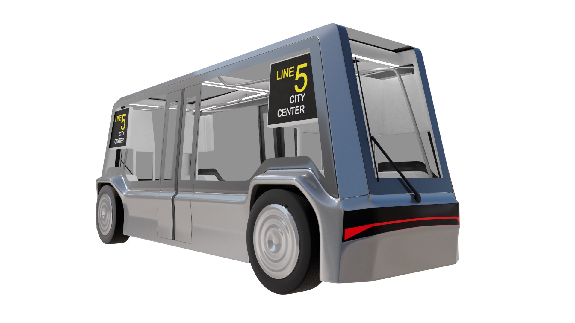 3D self-driving sci-fi bus pbr - TurboSquid 1646182