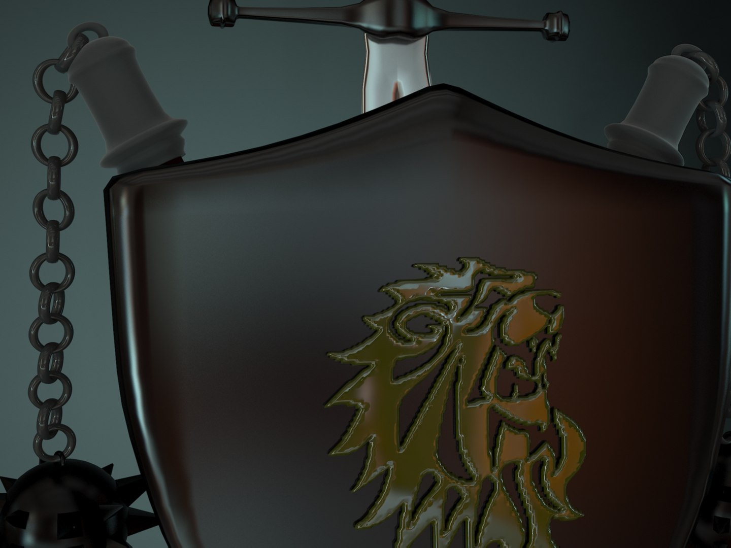 Sword Shield Mace Model - TurboSquid 1182795