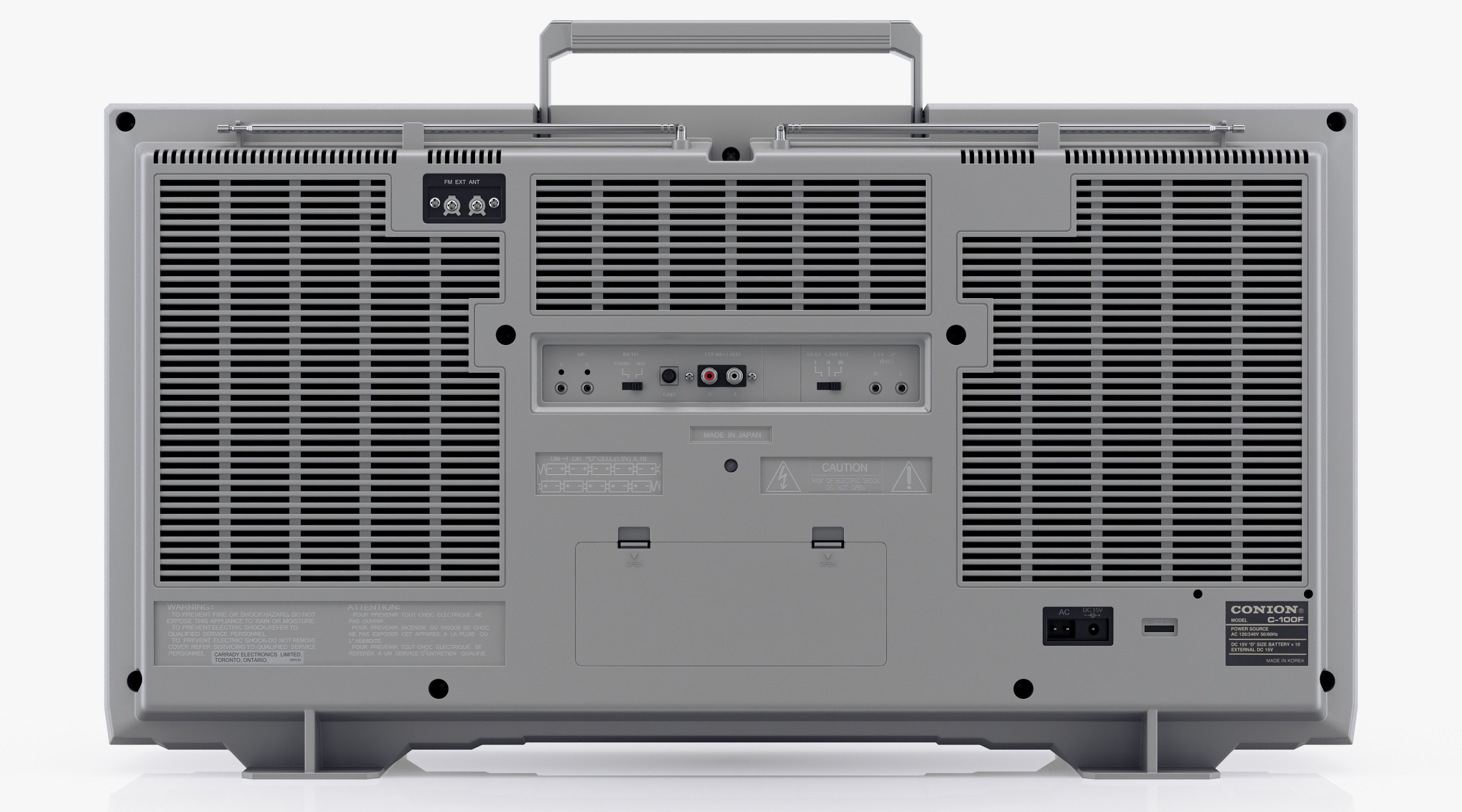 3D retro boombox conion c-100f - TurboSquid 1193411