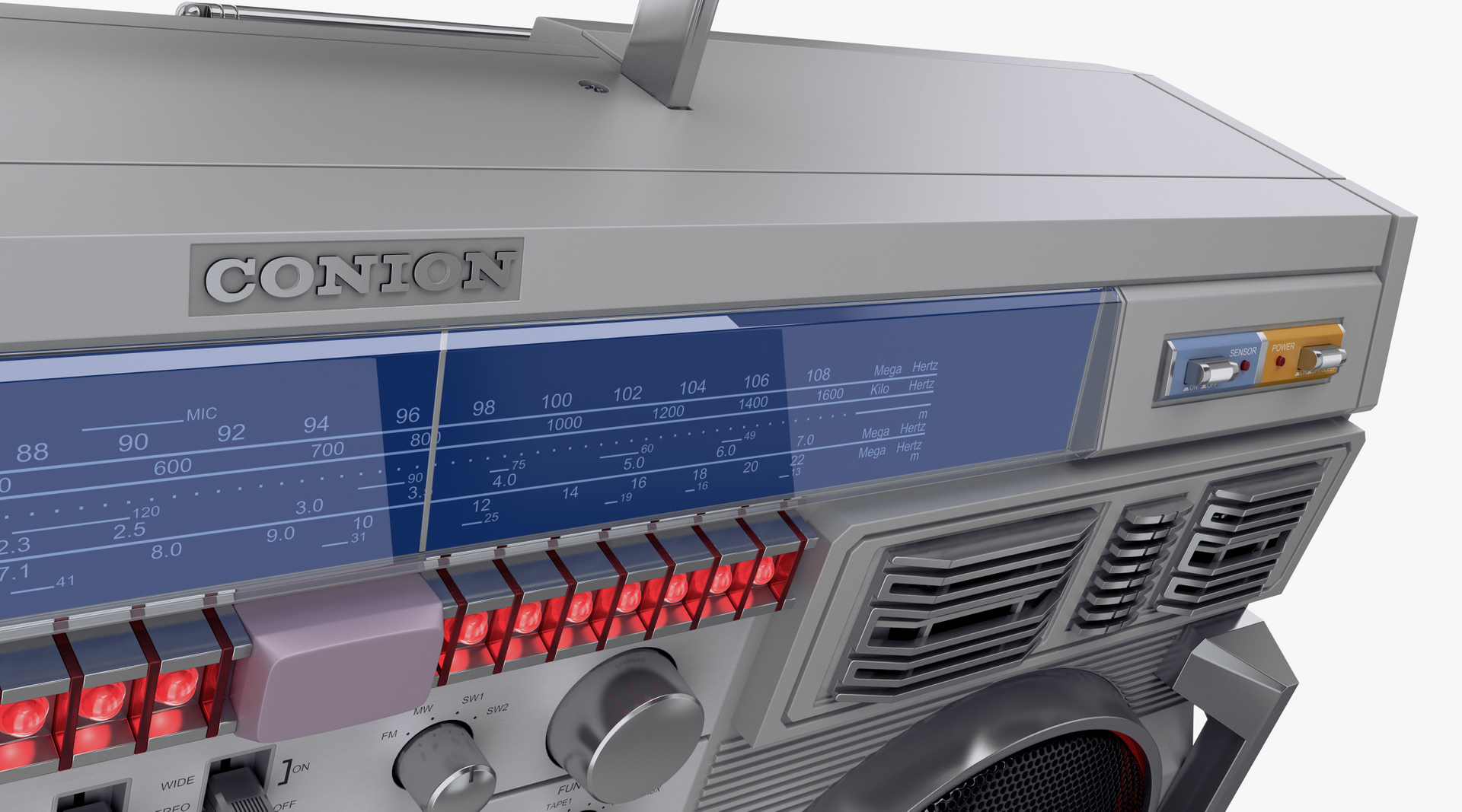 3D retro boombox conion c-100f - TurboSquid 1193411