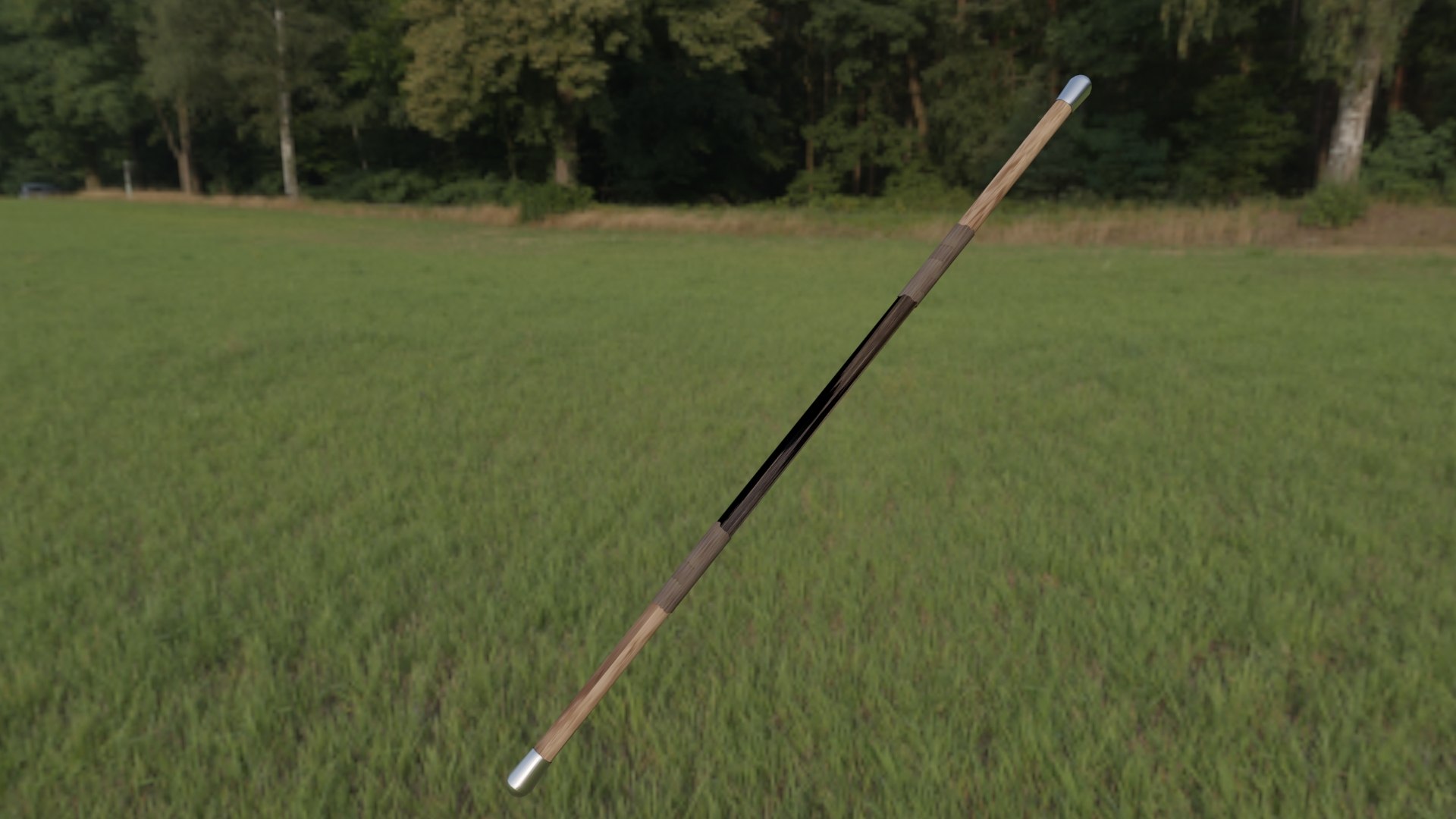 3D Staff Quarterstaff Model - TurboSquid 1708484