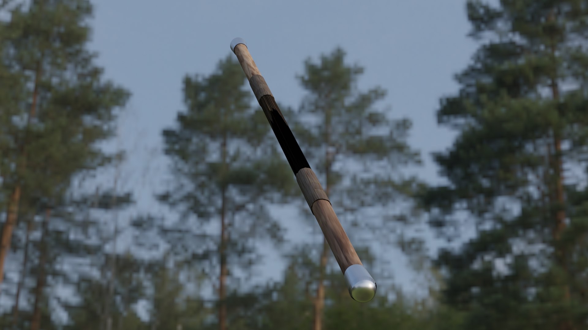 3D Staff Quarterstaff Model - TurboSquid 1708484