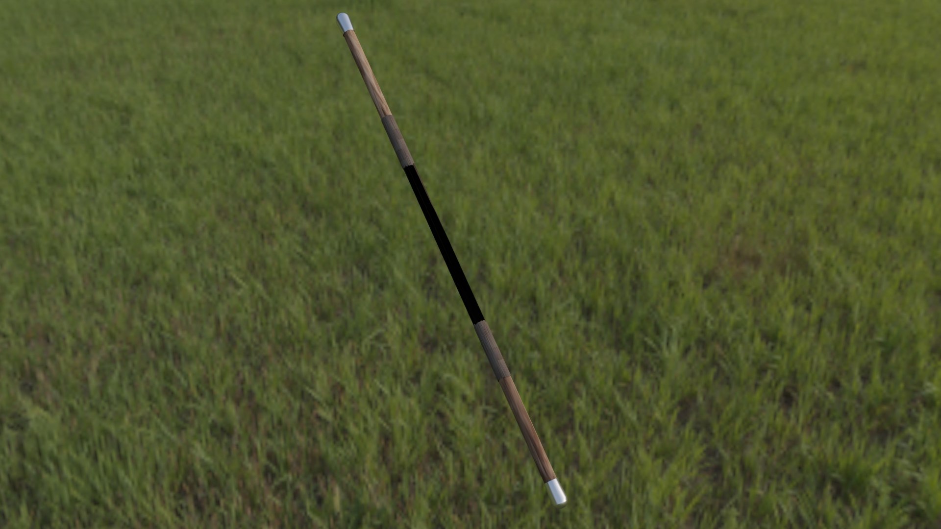 3D Staff Quarterstaff Model - TurboSquid 1708484