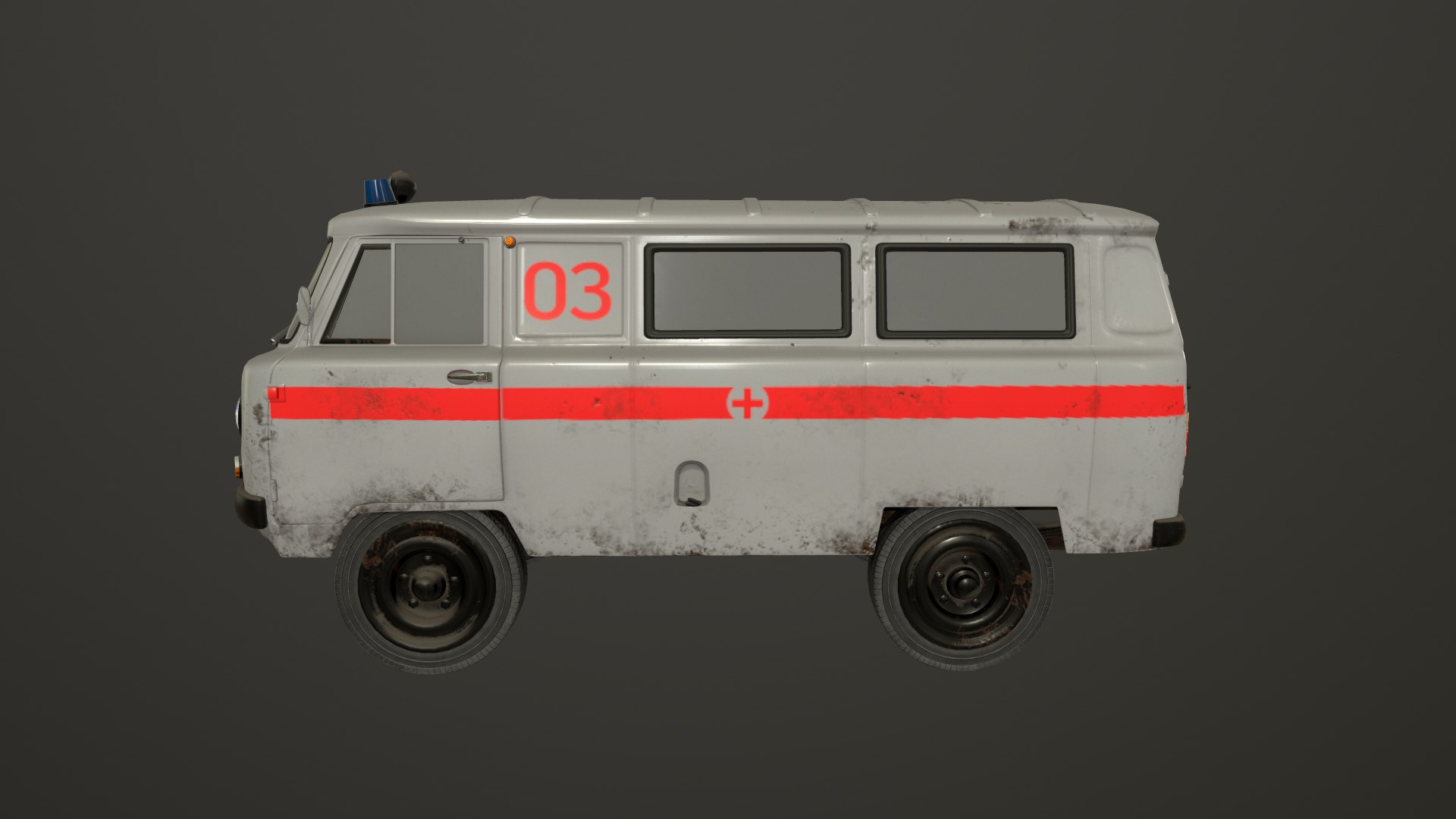 3D Old UAZ 452 2206 Ambulance - TurboSquid 1778721