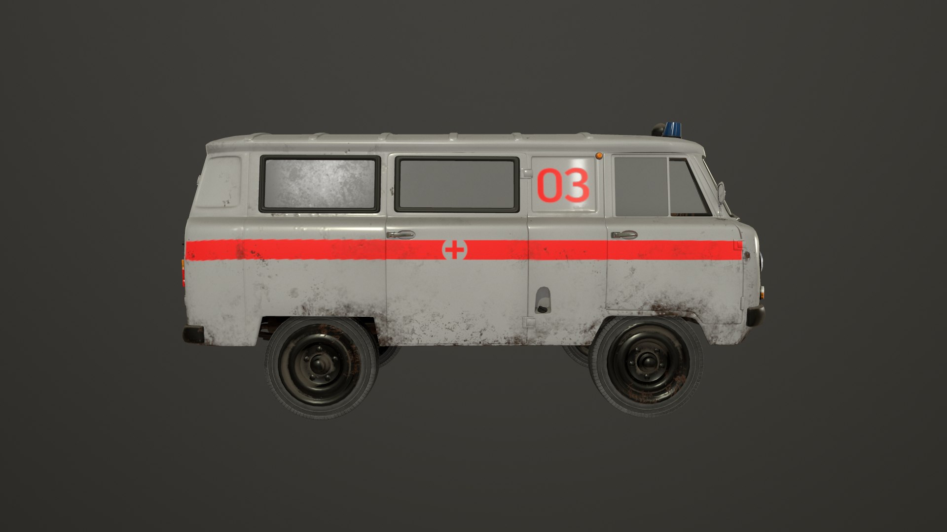 3D Old UAZ 452 2206 Ambulance - TurboSquid 1778721
