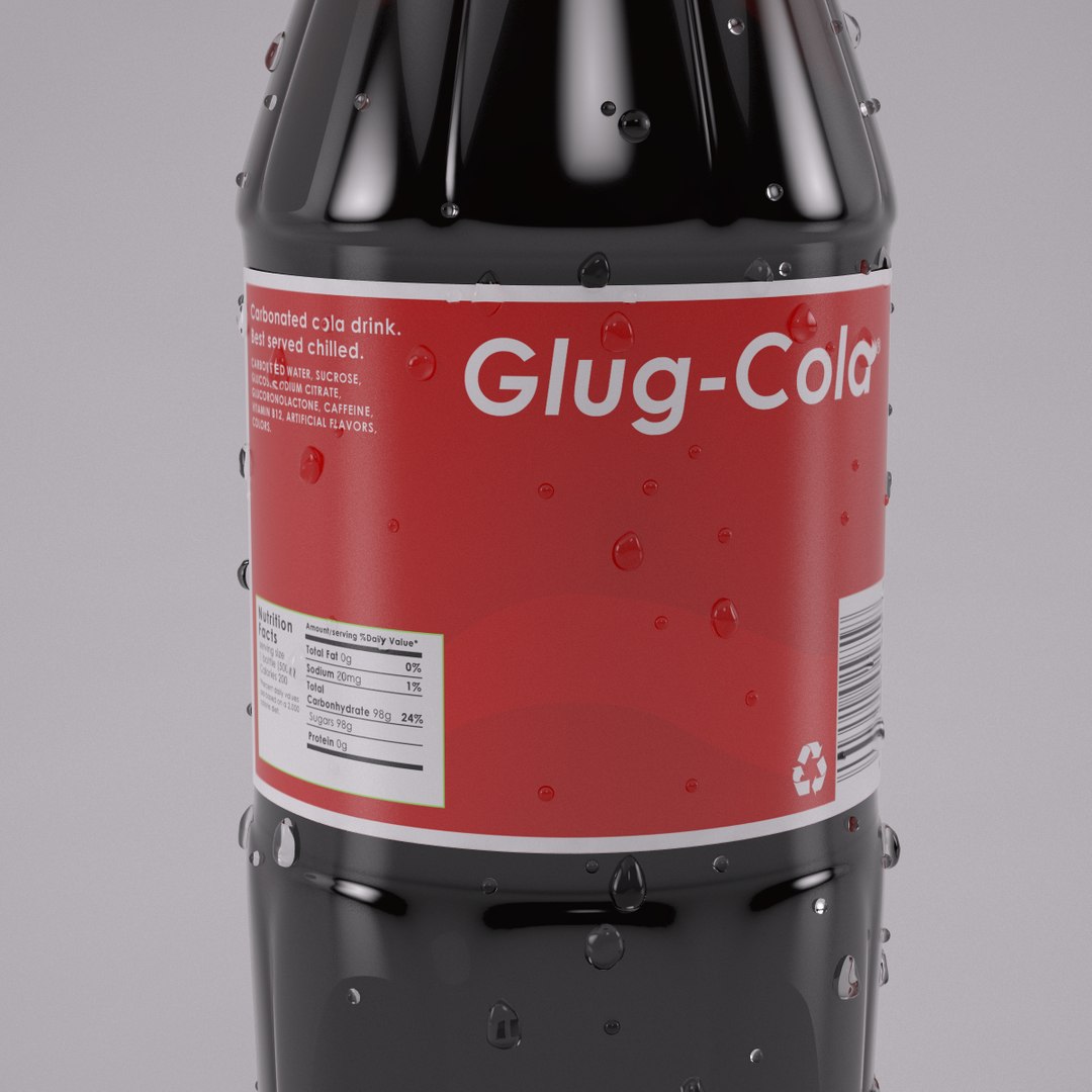 3d Model Cola Bottle