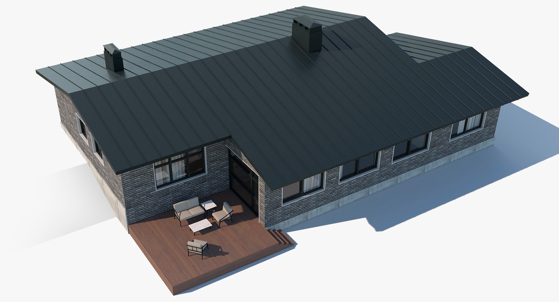 House cottage home 3D model - TurboSquid 1431910