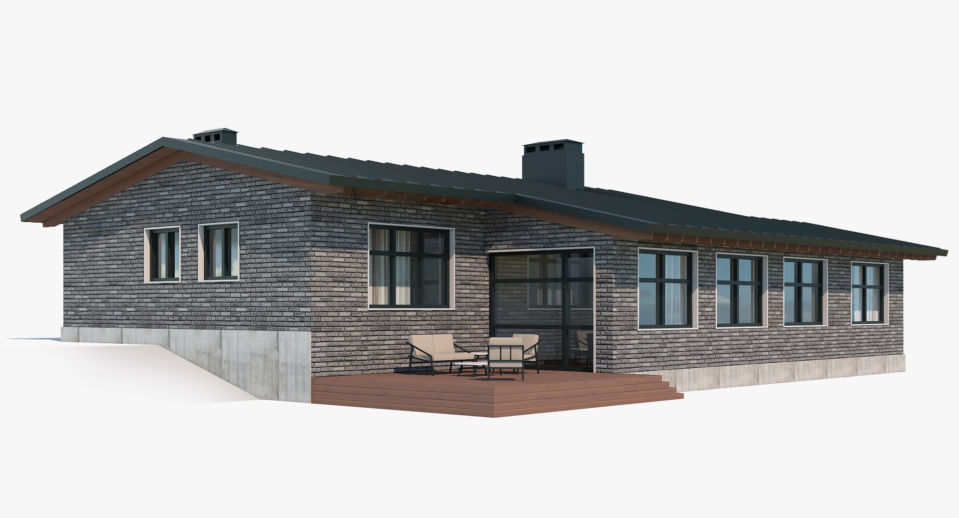 House cottage home 3D model - TurboSquid 1431910