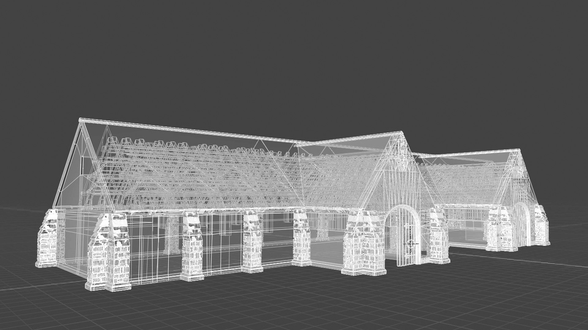 3D Tithe Barn - TurboSquid 2287122