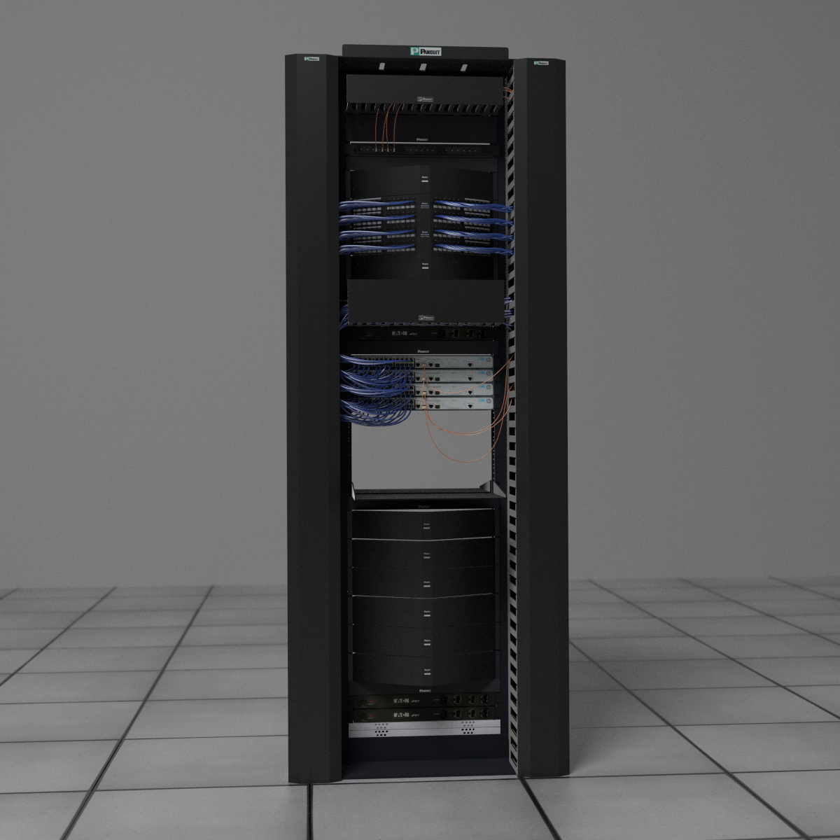 rack communications 3d blend
