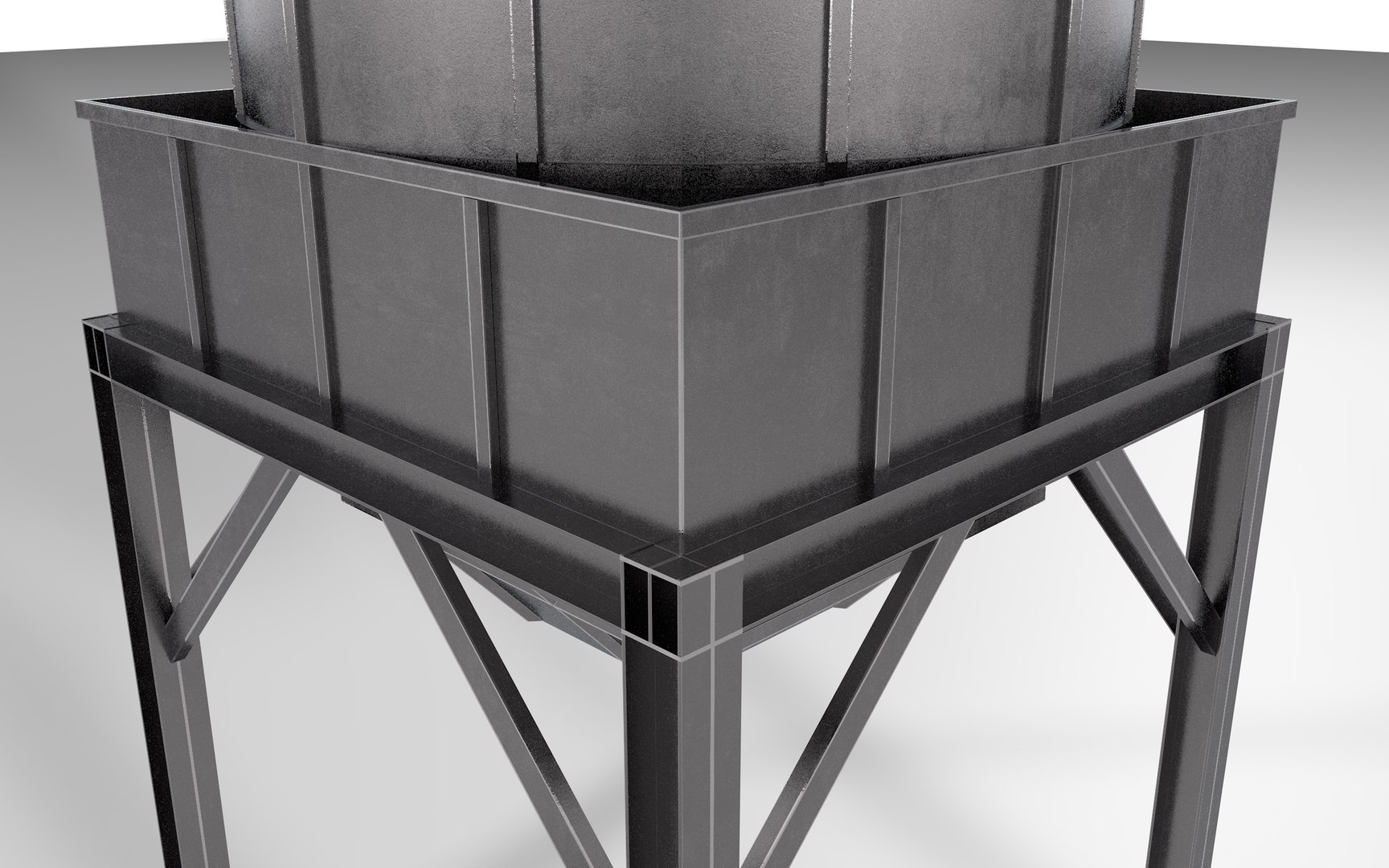 3D Cylindrical Hopper Model - TurboSquid 2087687