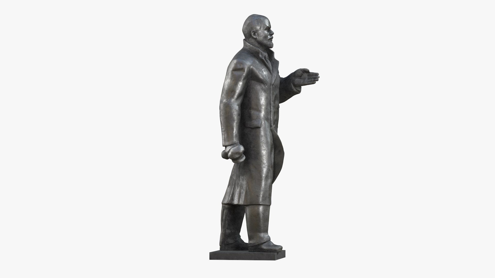 3D Model Lenin Iron Sculpture - TurboSquid 1921561