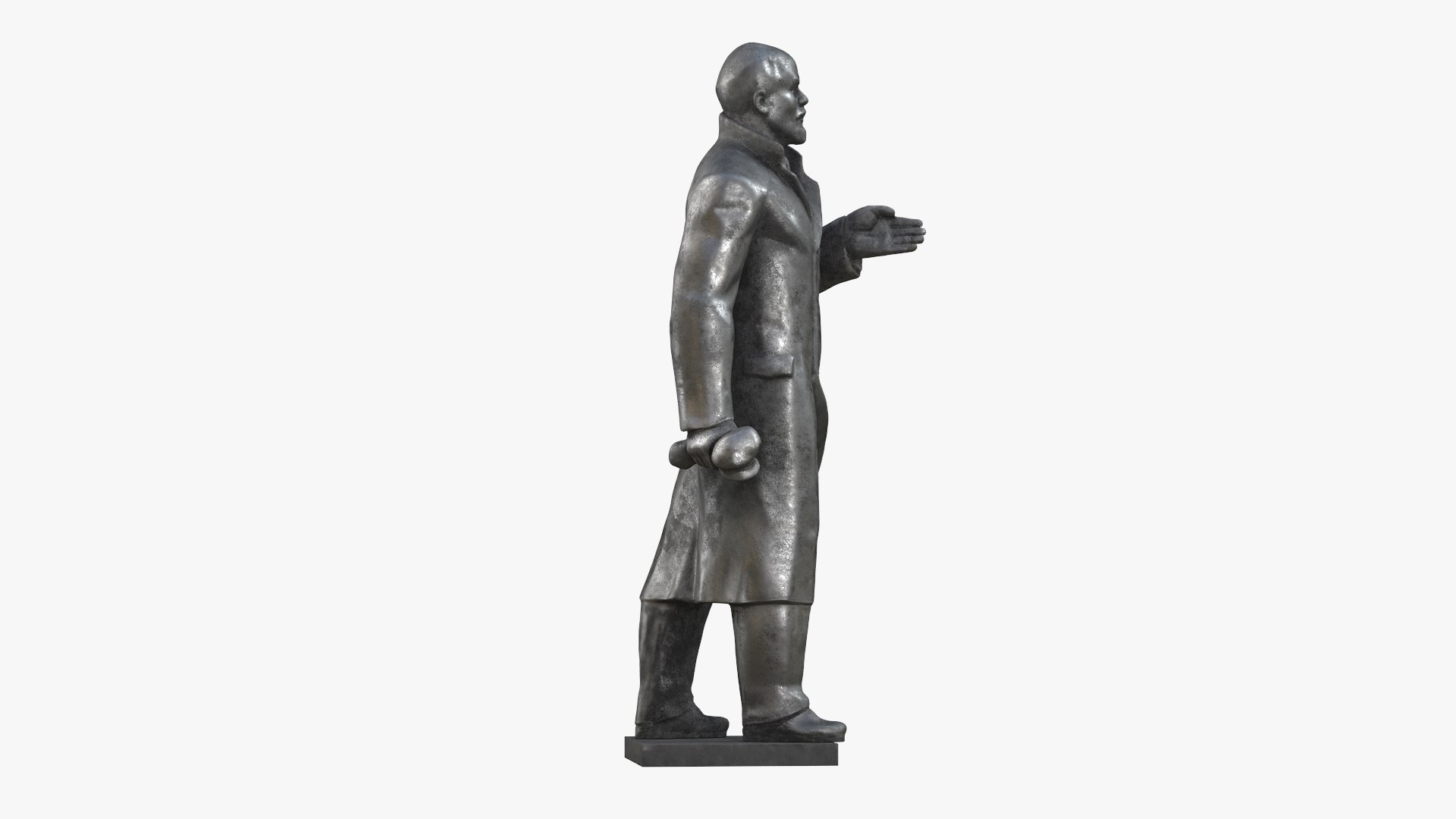 3D Model Lenin Iron Sculpture - TurboSquid 1921561