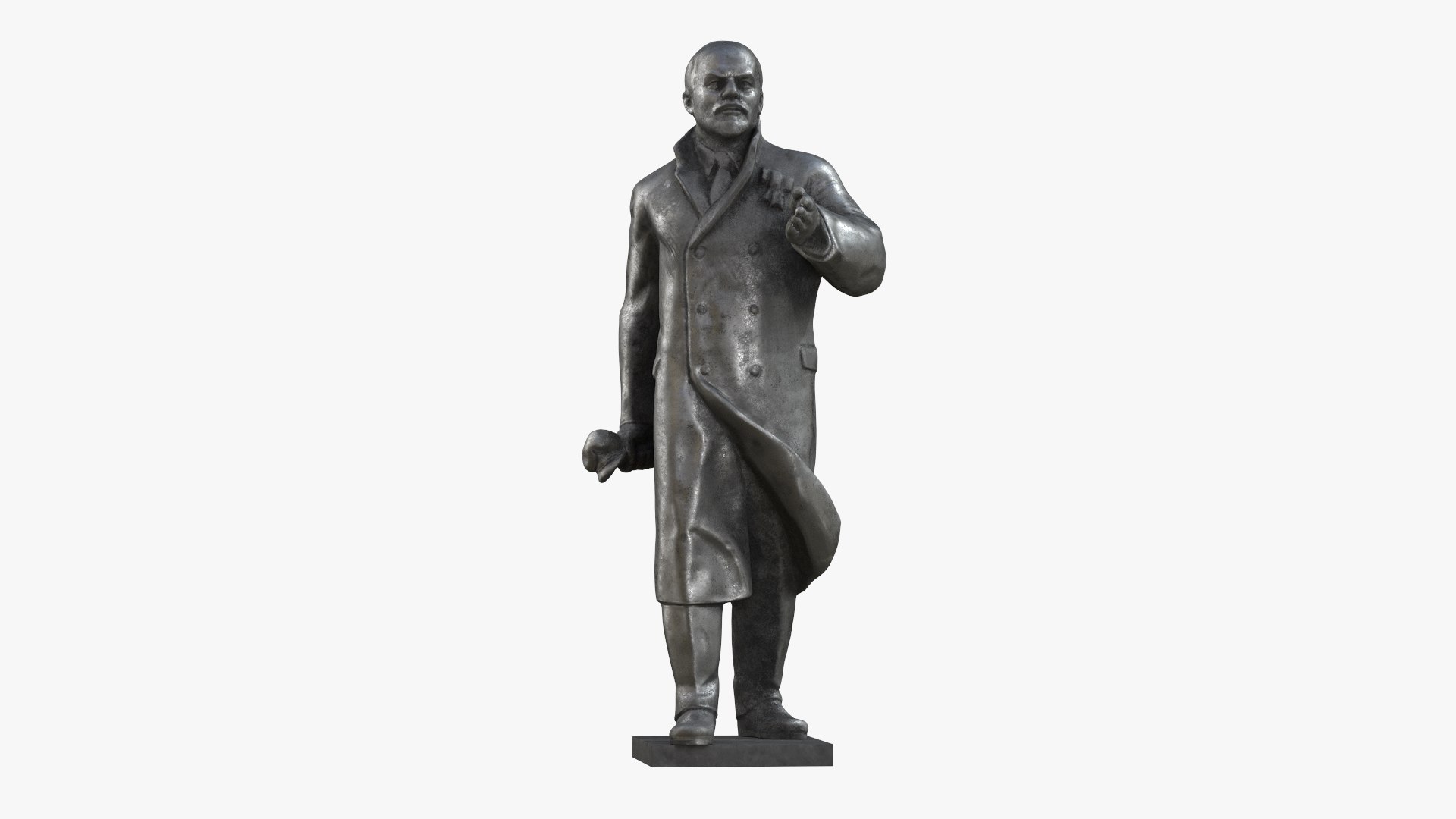 3D Model Lenin Iron Sculpture - TurboSquid 1921561