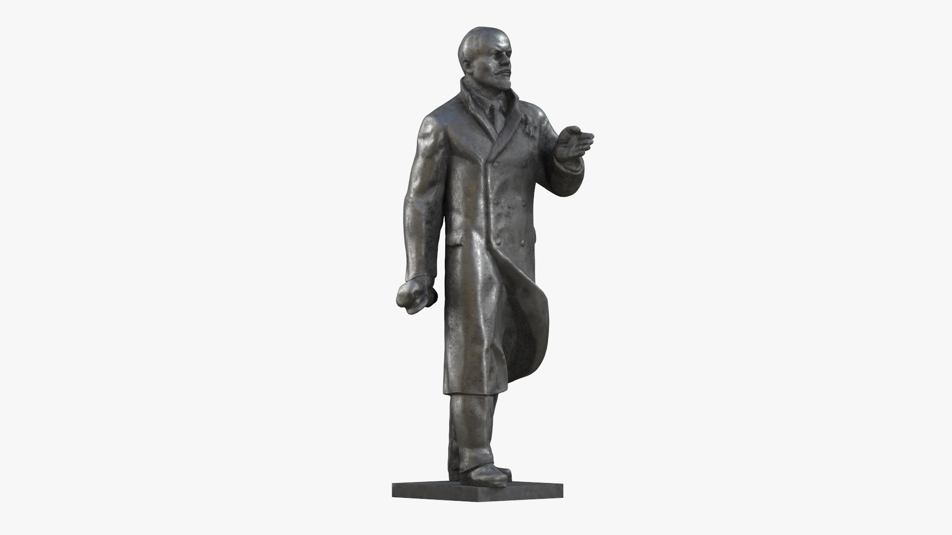 3D Model Lenin Iron Sculpture - TurboSquid 1921561