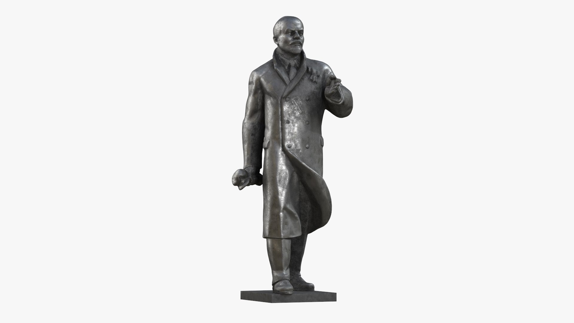 3D Model Lenin Iron Sculpture - TurboSquid 1921561