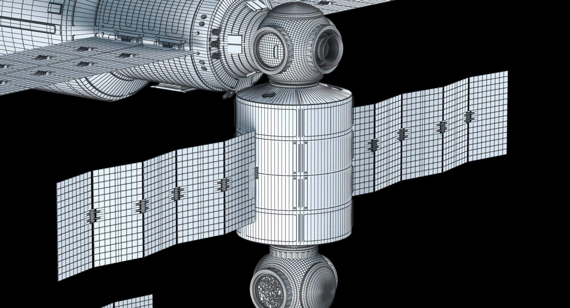 Modular Space Station 3d Max